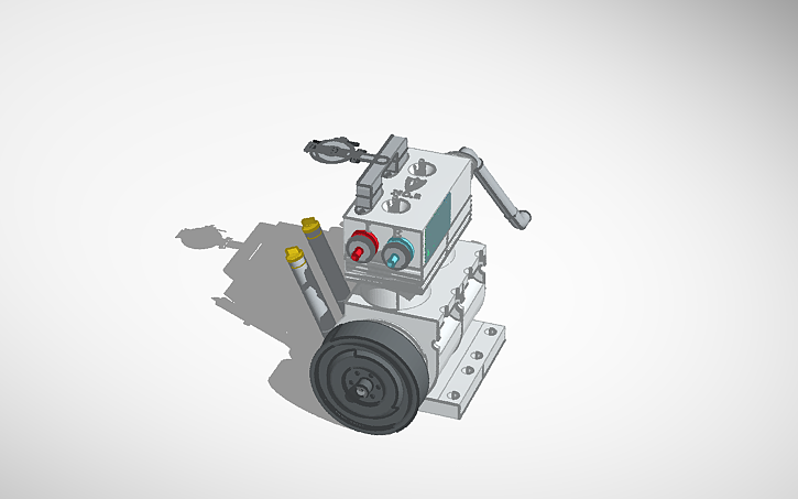 3D design RADIAL VALVE ENGINE NO.2 (unlabeled) - Tinkercad