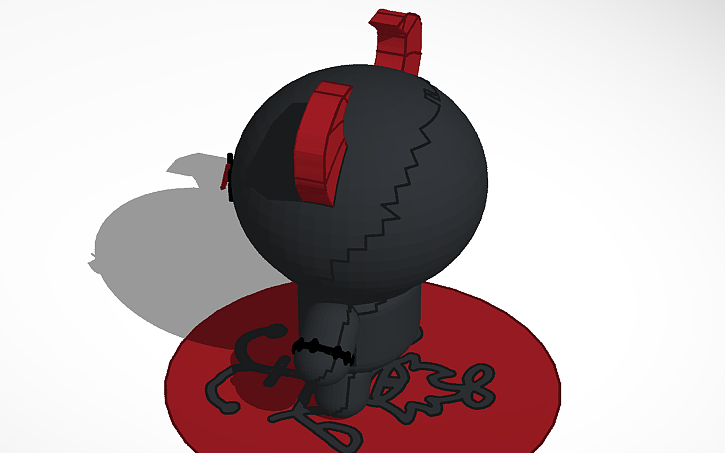 3D design big wrath demon - Tinkercad