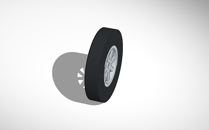 3D design wheel - Tinkercad