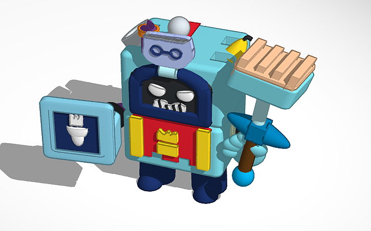 3D design Эш (Brawl stars) - Tinkercad