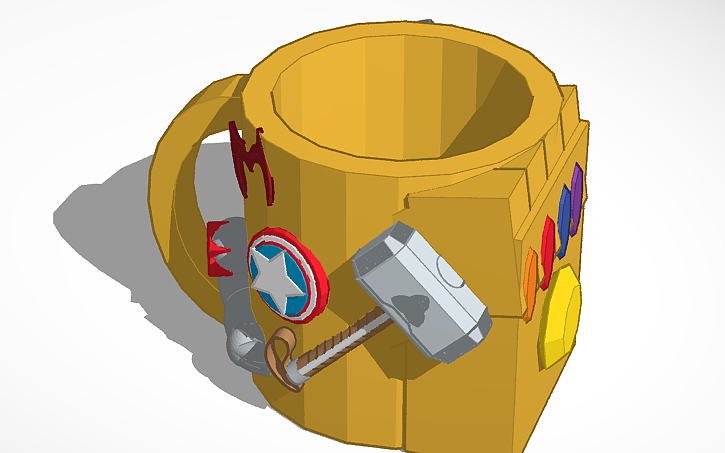 3D design infinity mug - Tinkercad