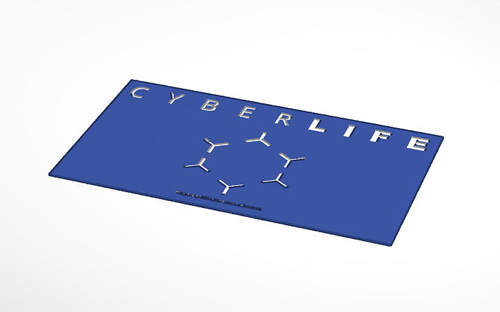 3D design CYBERLIFE® Logo | Tinkercad