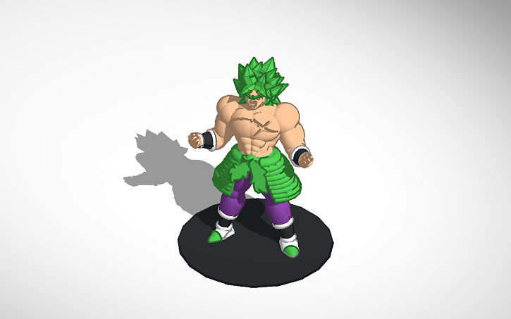 3D design Broly ssjl 2019 - Tinkercad