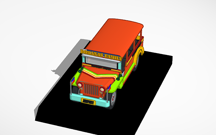 3D design Jeepney - Tinkercad