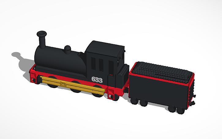 3D design steam engine - Tinkercad