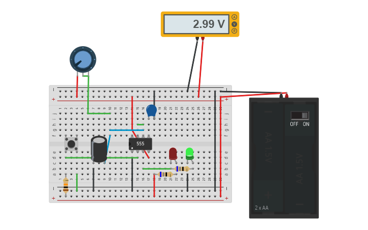 Circuit Design 555 Timer Tinkercad