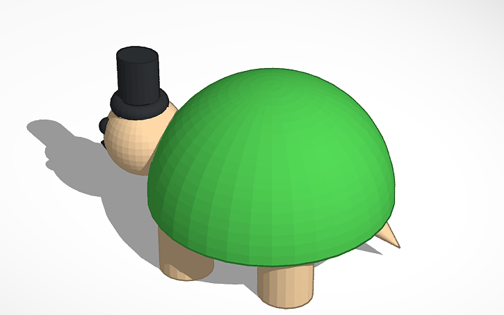 3D design turtle | Tinkercad