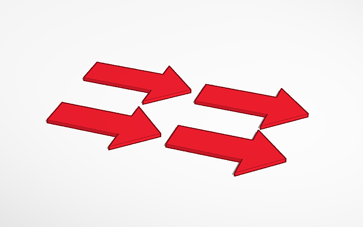 3D design 5 Arrows Puzzle - Tinkercad