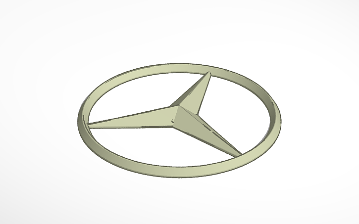 3D design Mercedes-Benz Logo - Tinkercad