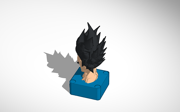 3D design VEGETA Head - Tinkercad