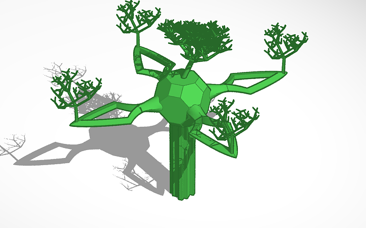 3D design Futuristic tree house | Tinkercad