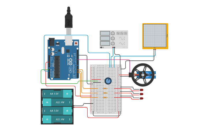Circuit design Mechatronics Individual Project | Tinkercad