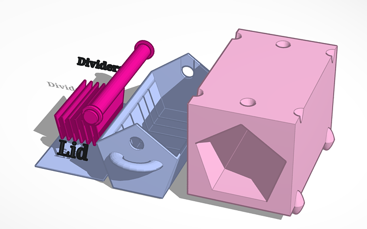 3D design Stackable Pentagonal Drawer | Tinkercad