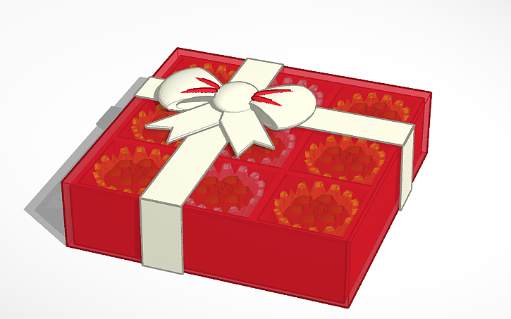 3D design gift box - Tinkercad