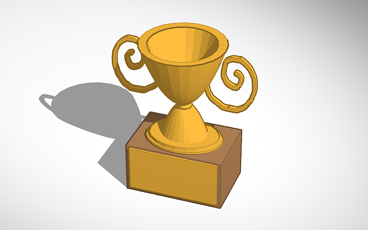 3D design Trophy - Tinkercad