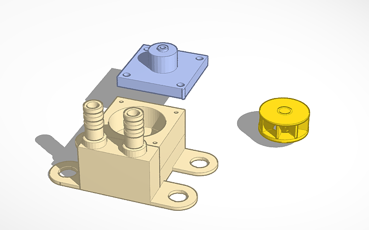 3D design water pump | Tinkercad