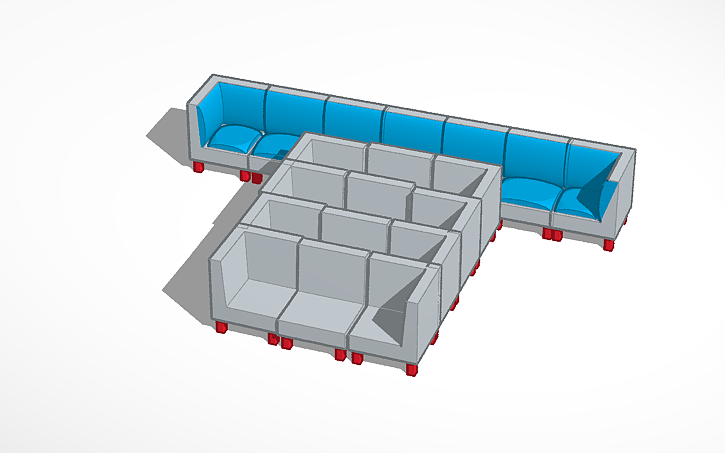3D design sofa | Tinkercad