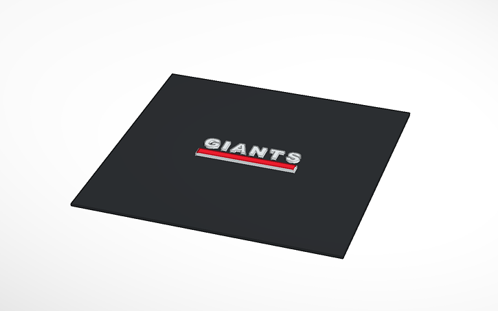 3D design Giants Logo | Tinkercad