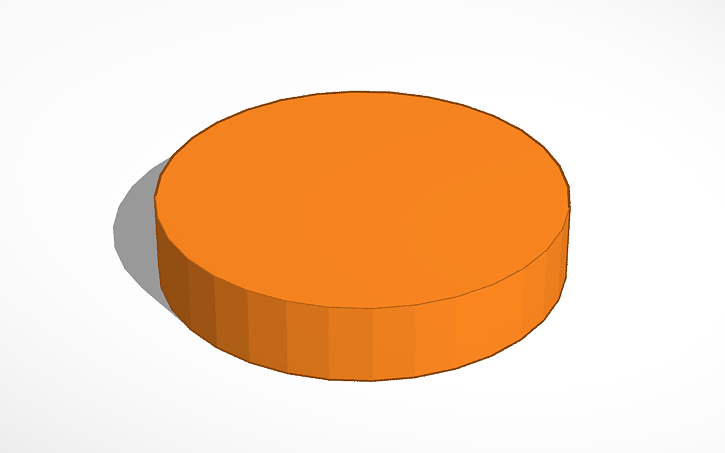 3D design puck - Tinkercad