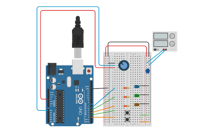 Circuit design Lab 1 Part A | Tinkercad