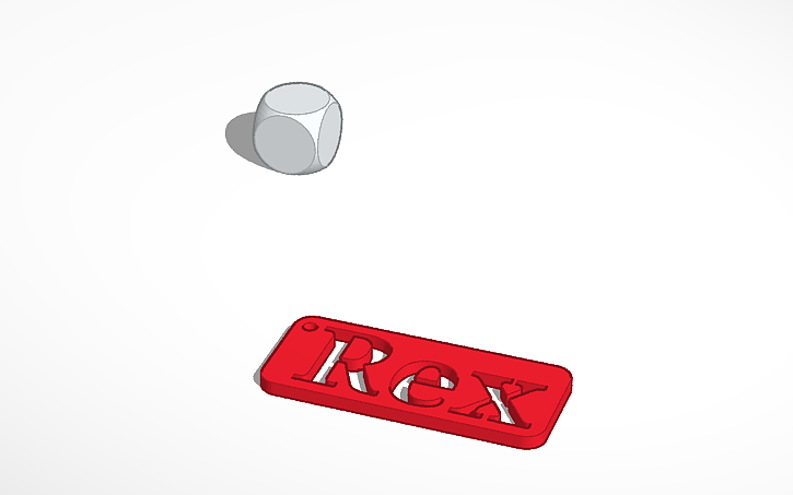3D design 20220220me Rex name | Tinkercad