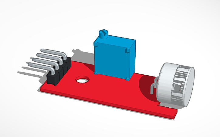 3D design Sound Module Arduino KY-037 - Tinkercad
