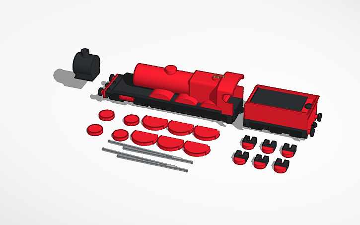 3D design Alled Greedy The Red Engine - Tinkercad