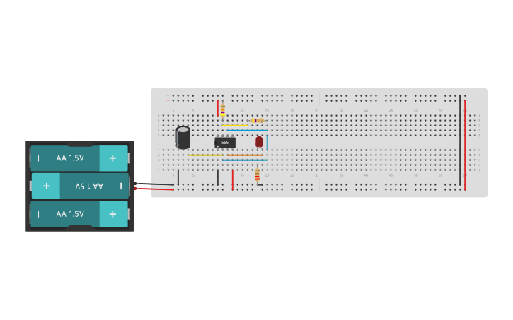 Circuit design conectado a un led | Tinkercad