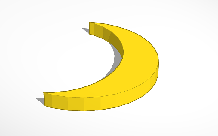 3D design Moon - Tinkercad