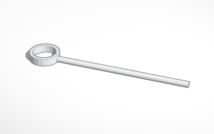 3D design bubble wand - Tinkercad