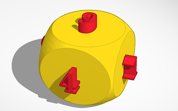 3D design Dado - Tinkercad