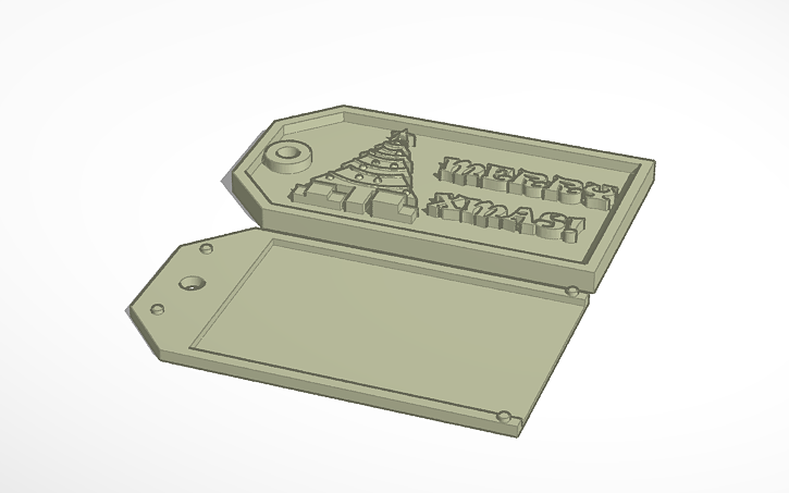 3D design Gift card holder - Tinkercad