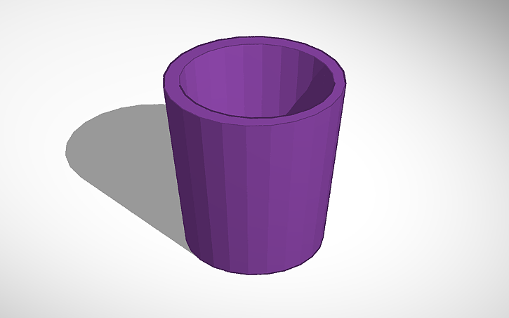 3D design Bucket/cup - Tinkercad