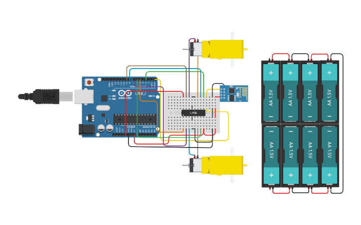 Circuit Design Bluetooth Rc Control Tinkercad