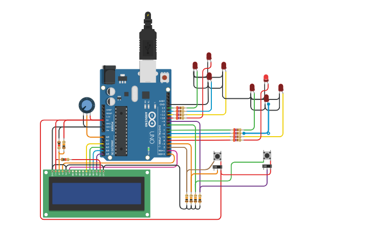 Circuit design Exercício 3 | Tinkercad