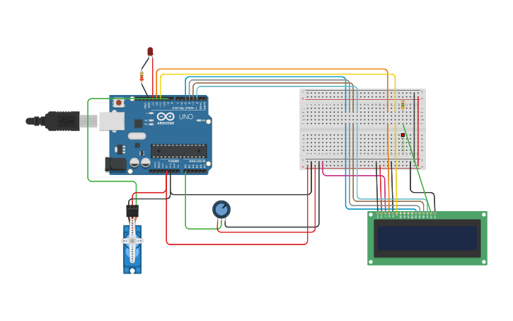 Circuit Design Electronic Braking System Tinkercad