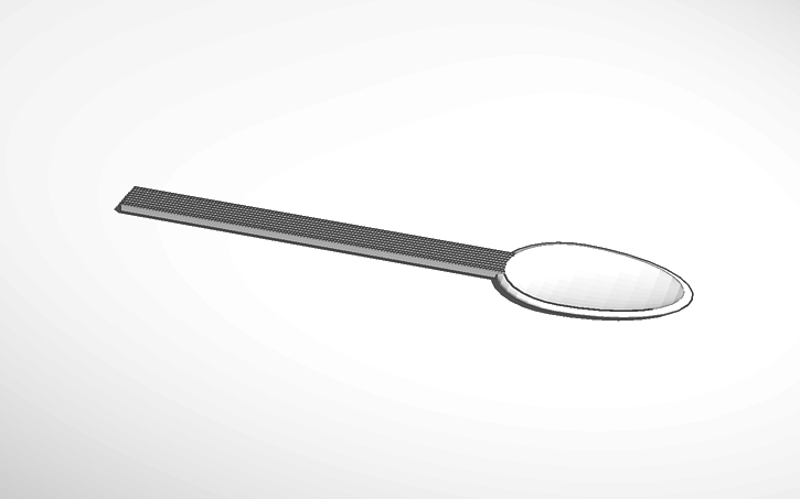 3D design Improved Spoon - Tinkercad