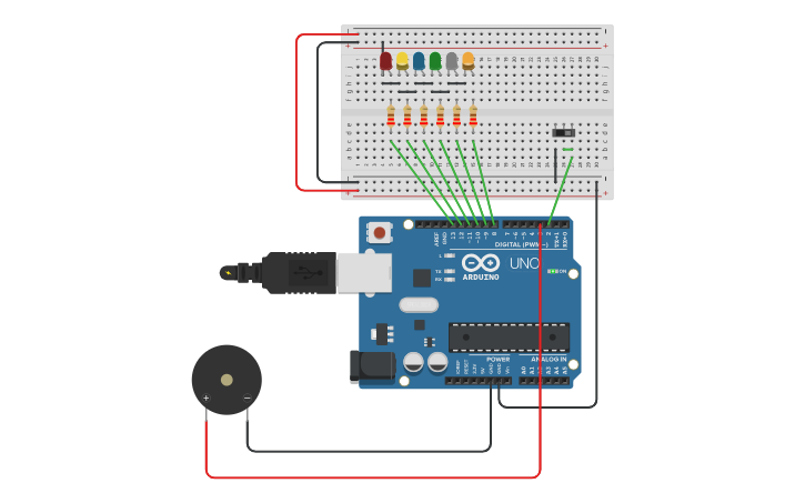 Circuit Design Sound Activted Led Light Show Tinkercad
