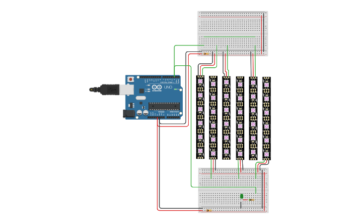 Circuit design Pisca Pisca NeoPixel - Tinkercad