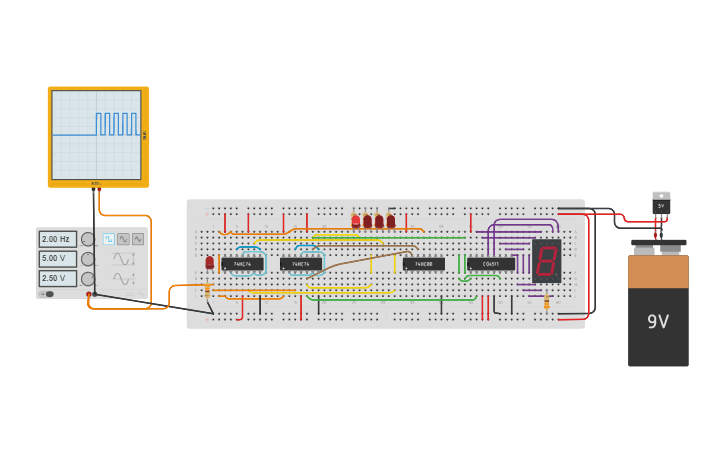 Circuit Design Bài 3 Tuần 14 Tinkercad