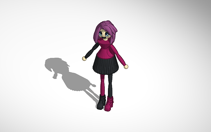 3D design Anime Girl Manga Art 👩 | Tinkercad