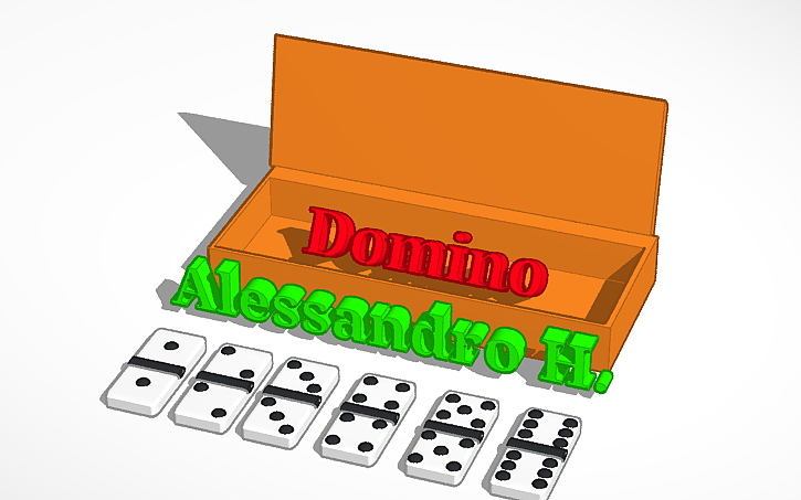 3D design Domino - Tinkercad