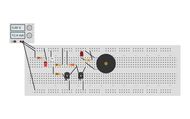 Circuit design sensor de presença | Tinkercad Circuit design sensor de presença | Tinkercad