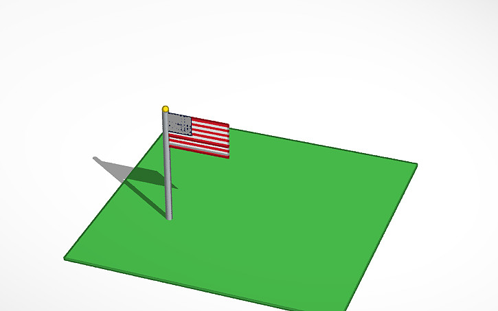 3D design American Flag - Tinkercad City | Tinkercad