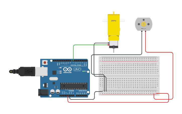 Circuit Design Motor E Servo Motor Tinkercad