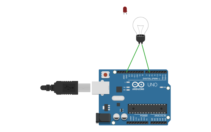 Circuit design Fading LED - Tinkercad Circuit design Fading LED - Tinkercad
