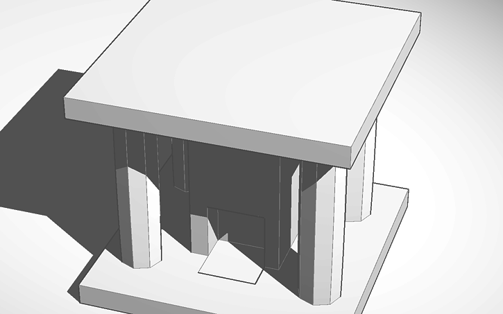 3D design small shrine decoration | Tinkercad