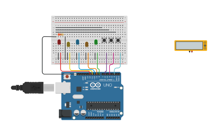 Circuit Design Arduino Led Control With Button 3rd Code Tinkercad 5165