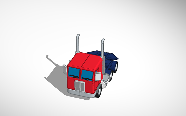 3D design Freightliner Fl86 cab - Tinkercad