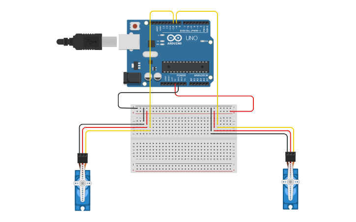 Circuit design Dino Trex - Tinkercad